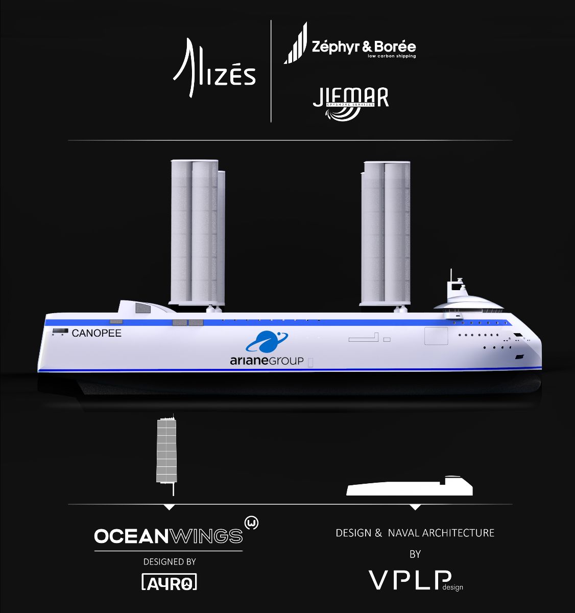 VPLP Design signe son premier navire de transport maritime équipé des ailes Oceanwings®